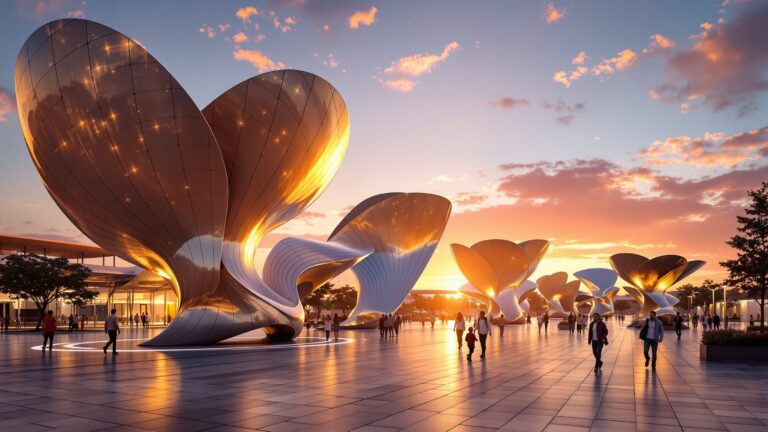 Artistic Solar Structures - Solar Power Streets